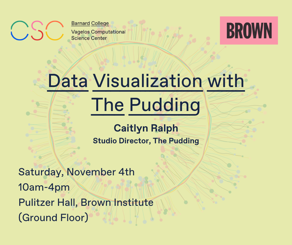 CSC Workshop: Data Visualization with The Pudding | Barnard Library